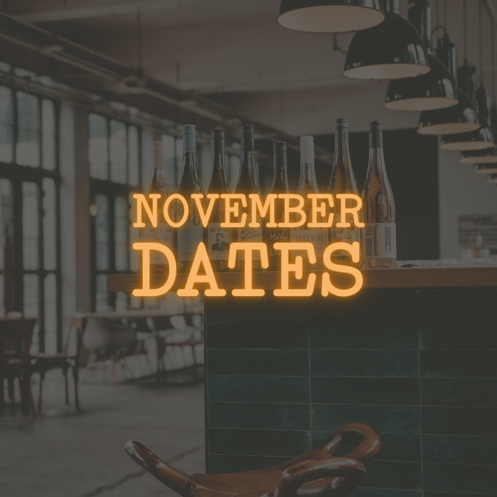 November Dates – kalt.weiss.trocken